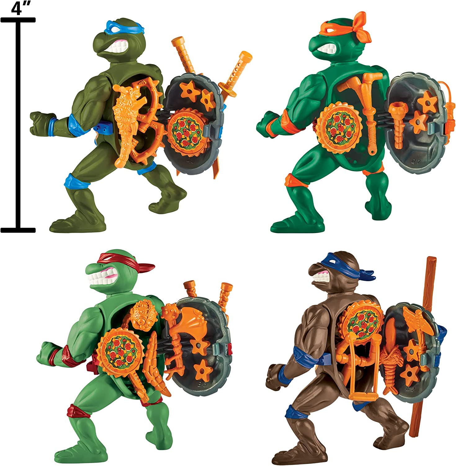 Playmates' TMNT Storage Shell 4-Inch Turtles 4-pack on Amazon - Geek ...