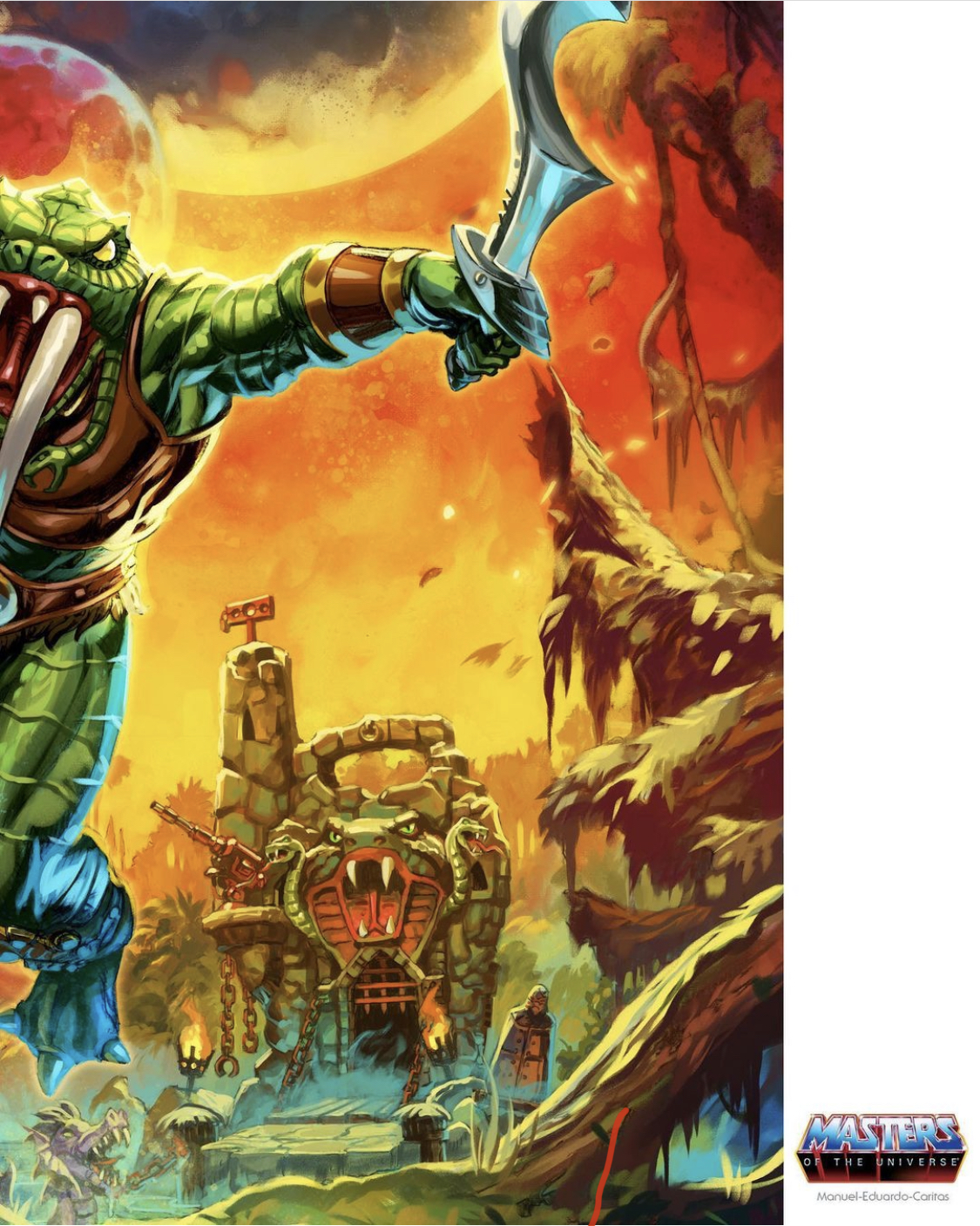 Artwork Packaging Revealed for MOTU Origins Fang-Or - Geek. Dad. Life.