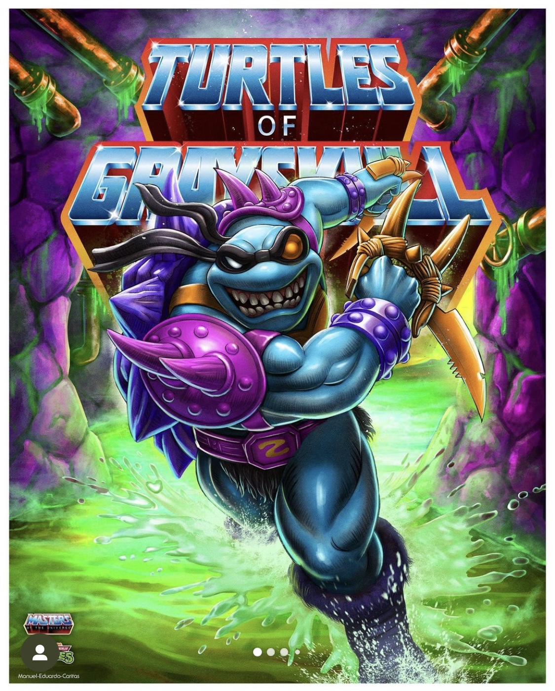 Packaging Artwork Revealed for Turtles of Grayskull Sla'Ker - Geek. Dad ...