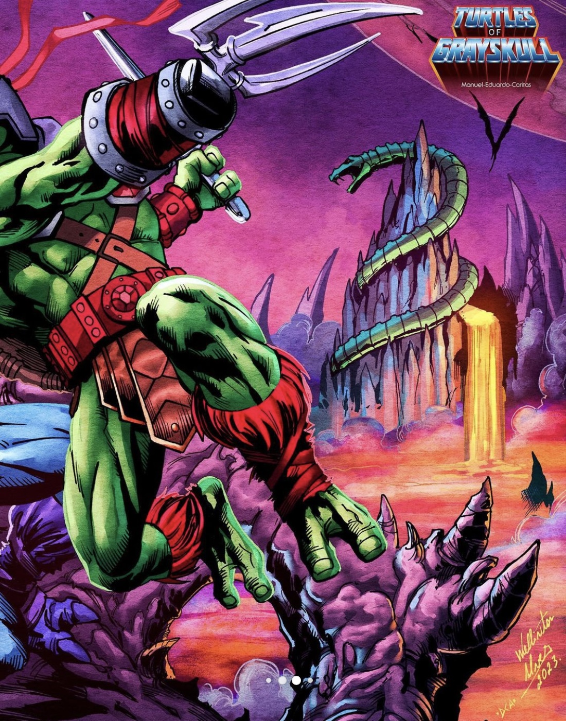 Packaging Artwork Revealed for Turtles of Grayskull Raphael - Geek. Dad ...