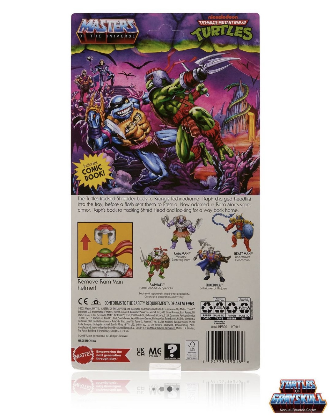Packaging Artwork Revealed for Turtles of Grayskull Raphael - Geek. Dad ...